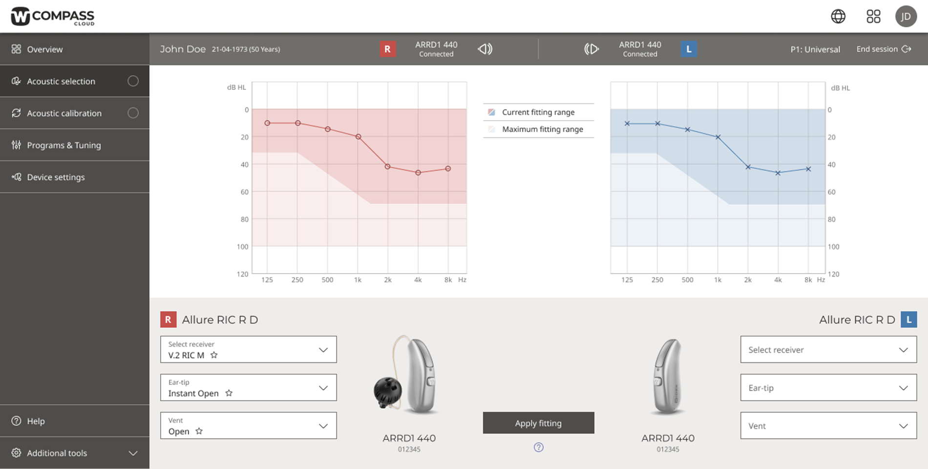 Widex Compass Cloud - Cloud-based Hearing Aid Fitting Software | Widex Pro